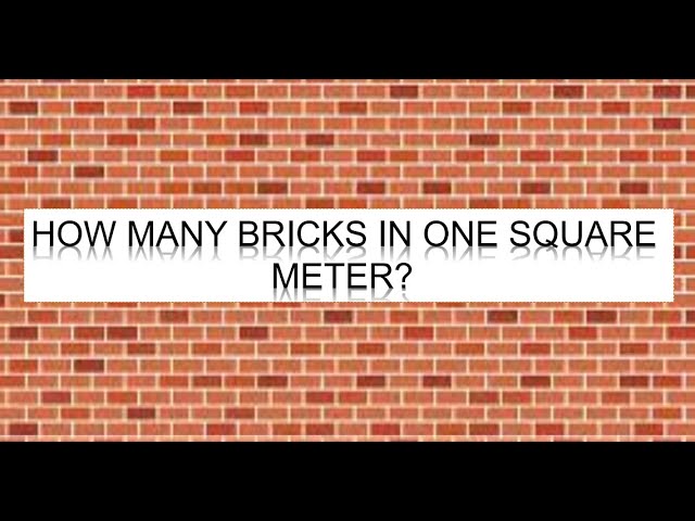 How Many Maxi Bricks Per M2 – The Dizaldo Blog!