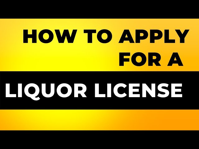 ≫ How To Apply For Liquor License - The Dizaldo Blog!