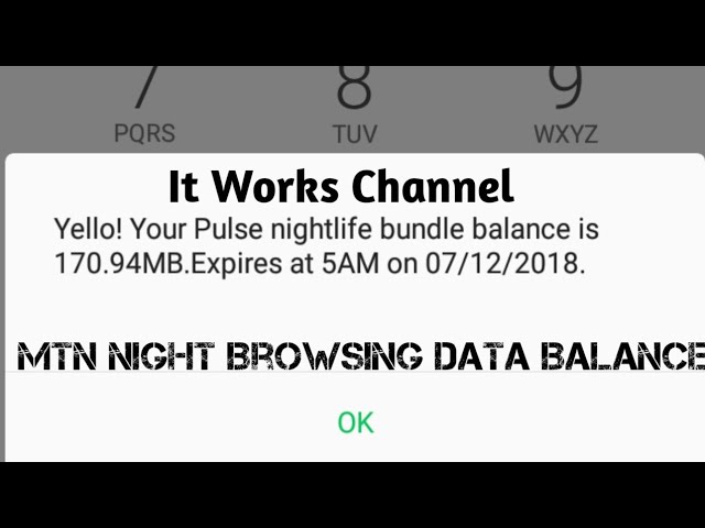 How To Check Night Data On Mtn – The Dizaldo Blog!