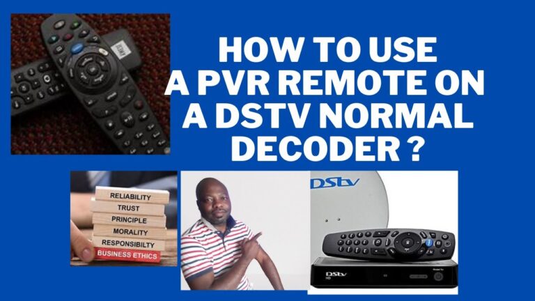 How To Connect Dstv Remote To Decoder – The Dizaldo Blog!