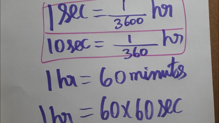 How To Convert Seconds To Hours – The Dizaldo Blog!