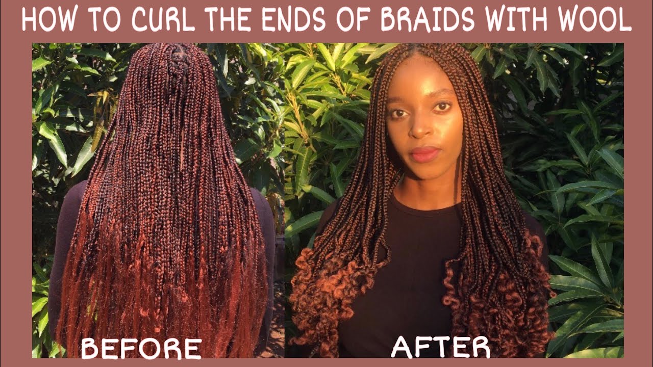 How To Curl Braids With Wool – The Dizaldo Blog!