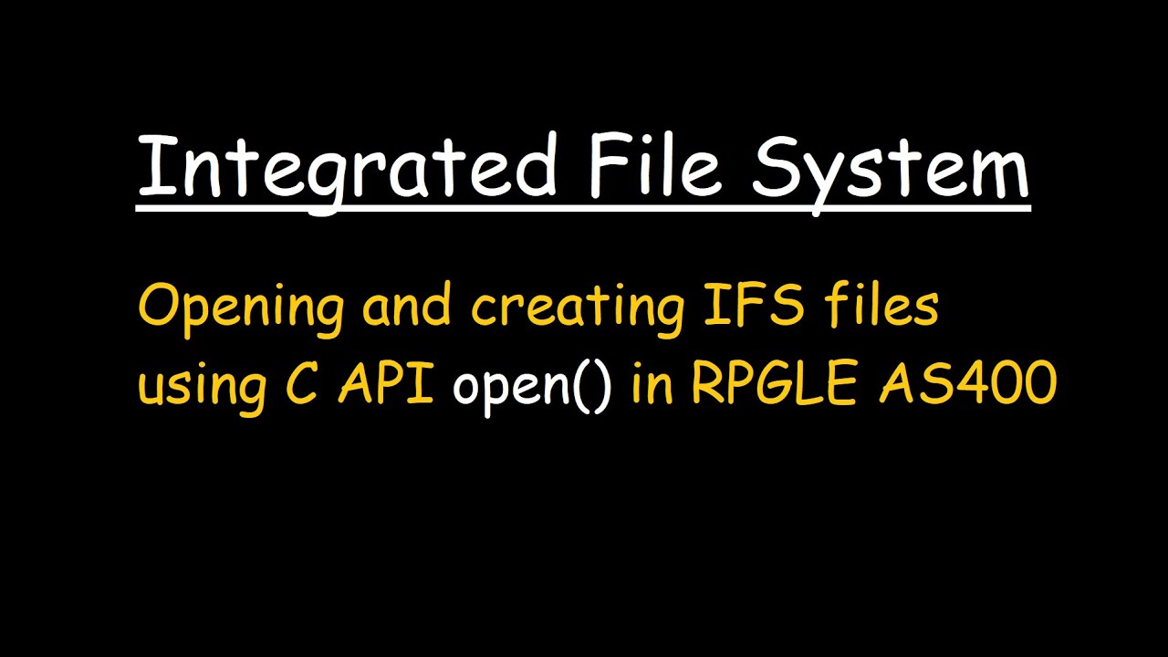 How To Open Ifs File – The Dizaldo Blog!
