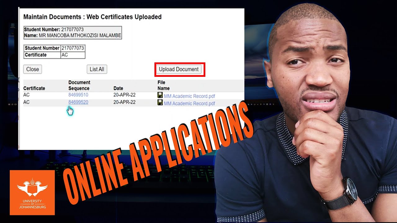  How To Upload Documents At Uj The Dizaldo Blog 