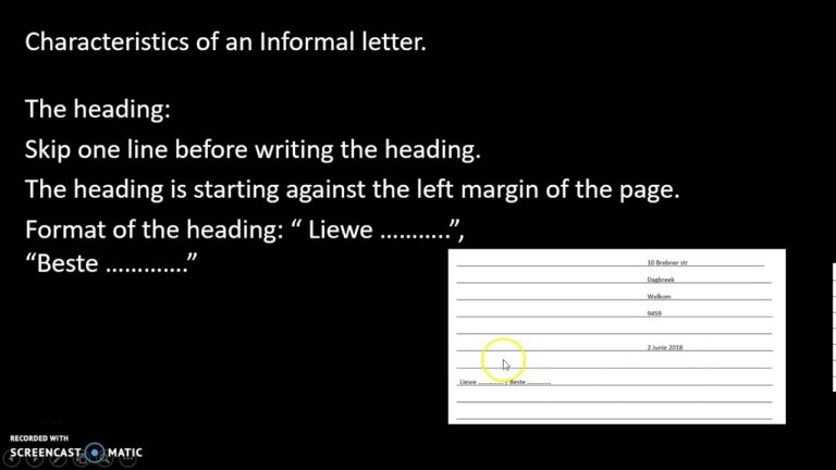 How To Write A Letter In Afrikaans – The Dizaldo Blog!