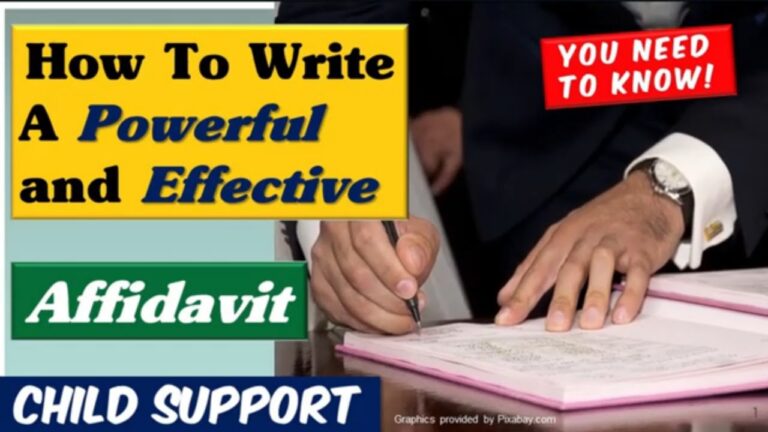 How To Write Affidavit For Child Grant – The Dizaldo Blog!